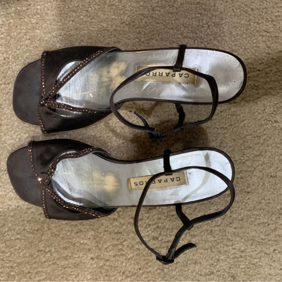 Caparros | Shoes | Capparos Womens Dark Brown Size 9 Sandal Heels ...